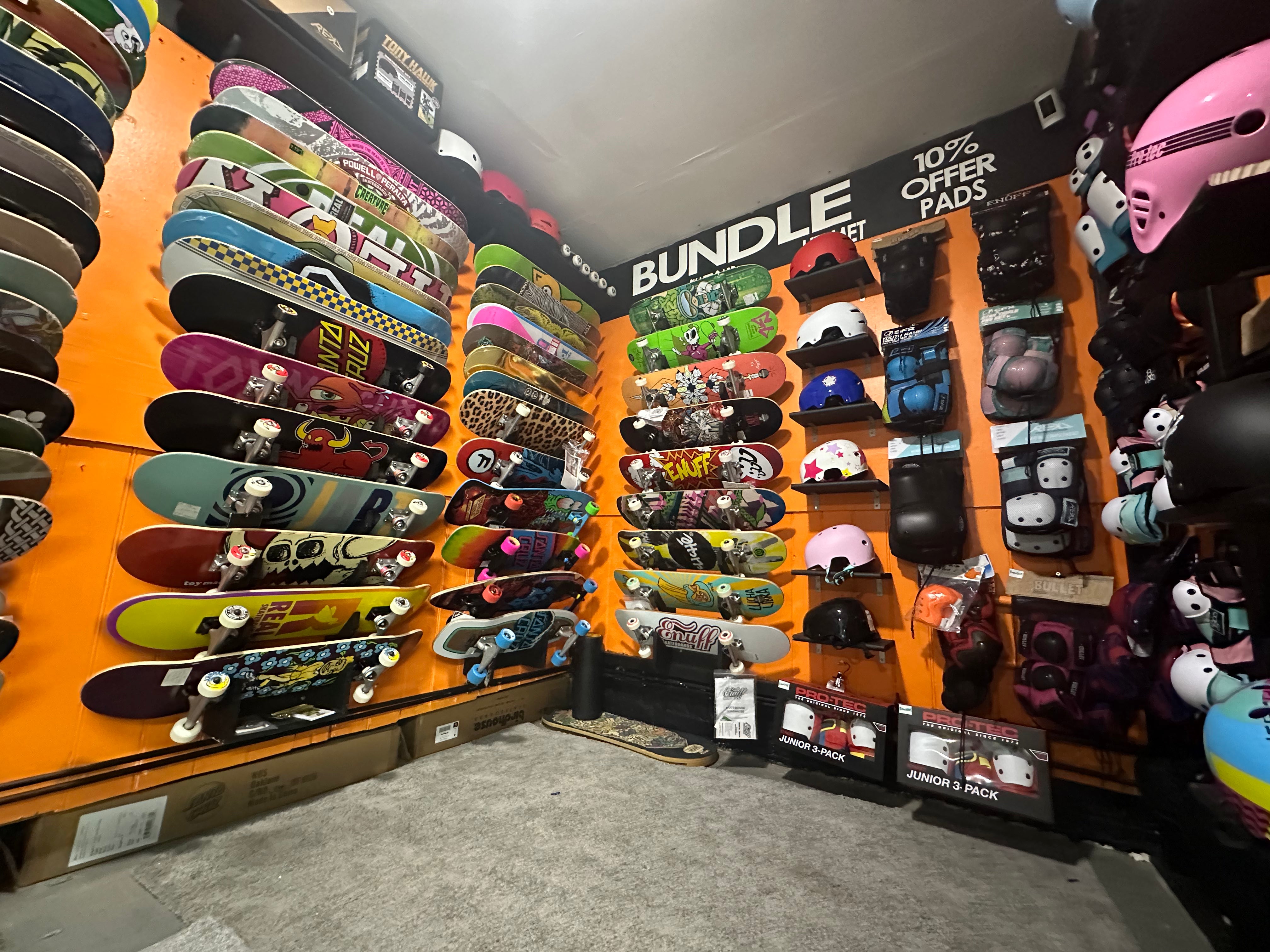 In Store Completes – Scenic Skate Shop